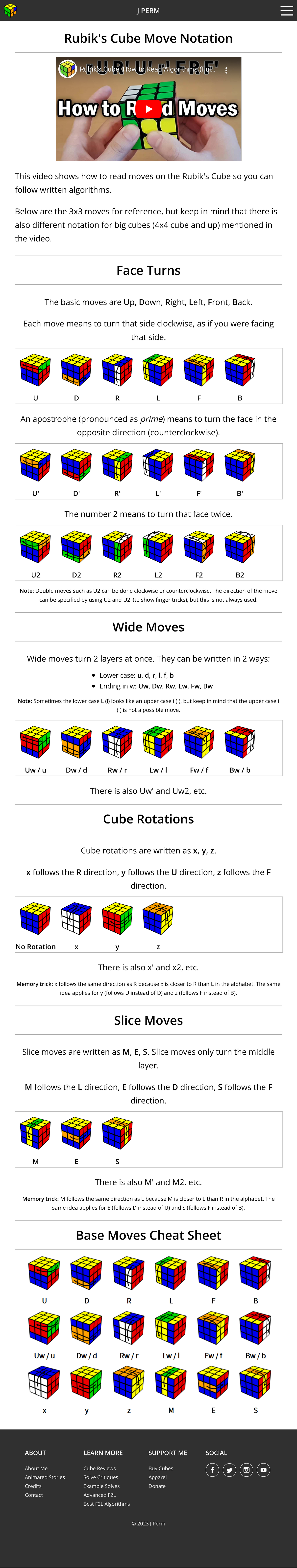 Rubik's Cube Move Notation: Understanding Algorithms and Notation - Studocu