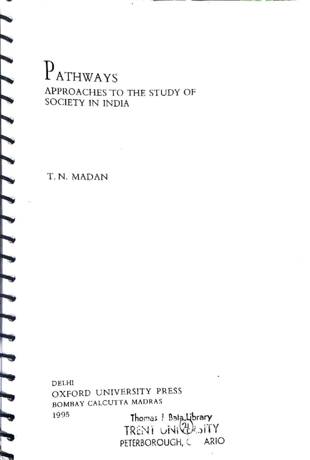 Images of India in American Anthropology: A Pathways Approach (SOI II ...