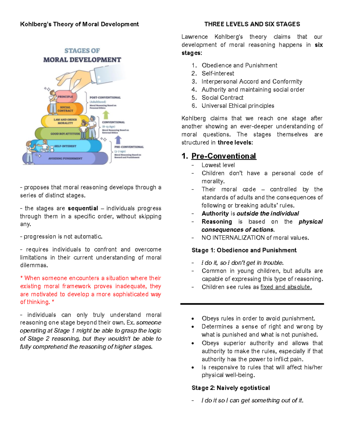 Kohlberg's Theory of Moral Development: Stages and Levels Explained ...