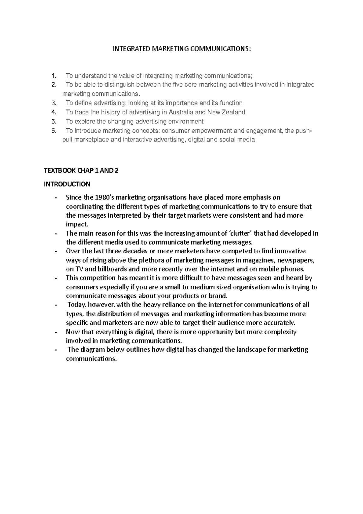 1. Integrated Marketing Communications - INTEGRATED MARKETING ...