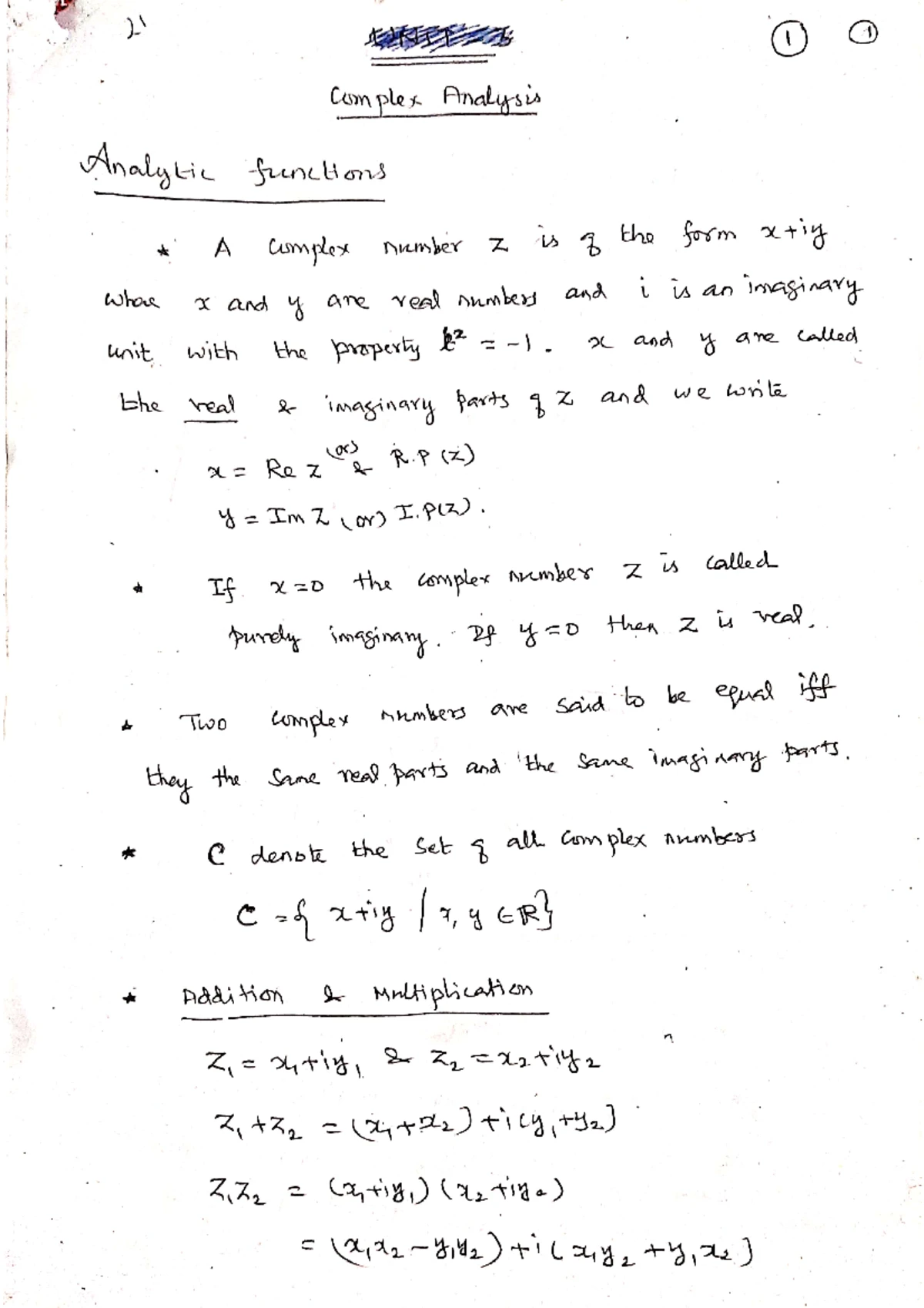 Module 4 Vector Space - written notes - Module: 4 Vector spaces Let be ...