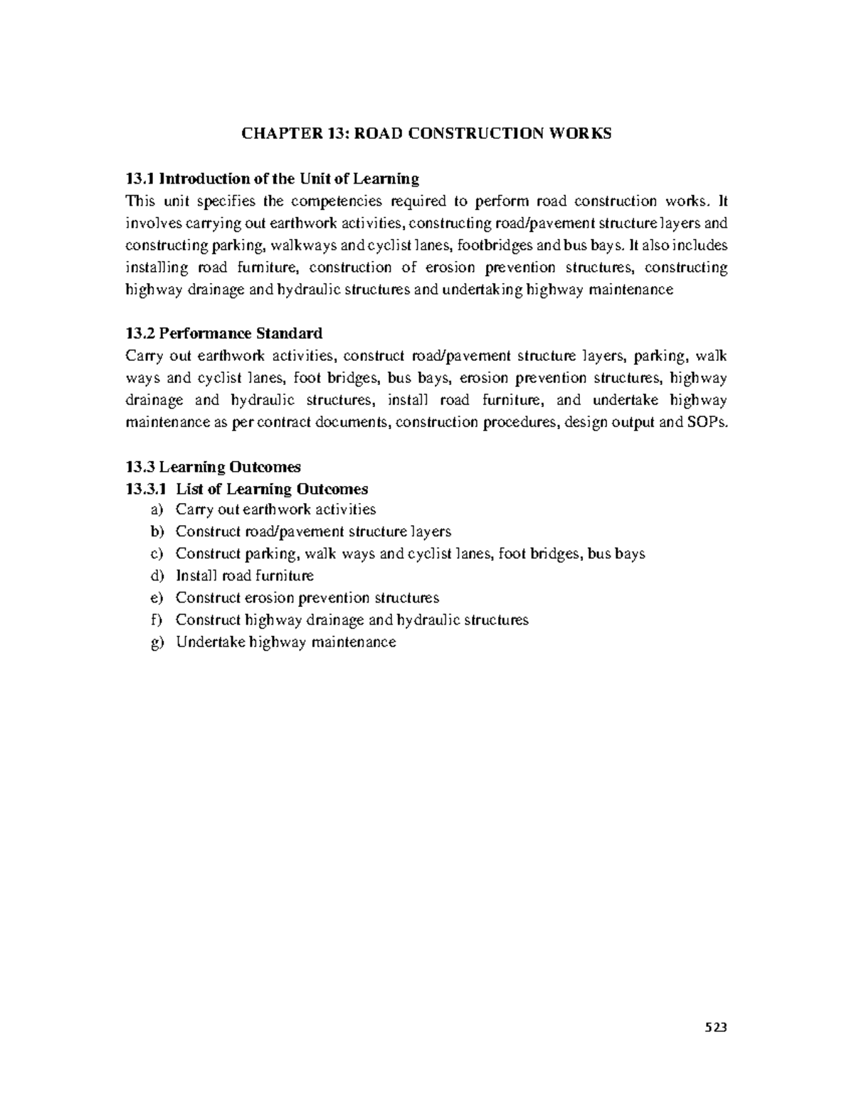 CHAPTER 13: ROAD CONSTRUCTION WORKS - Earthwork Activities Guide - Studocu