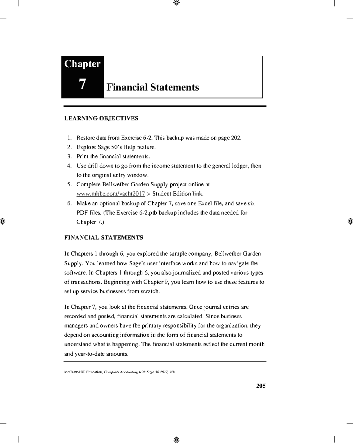Sage2017 Chapter 7: Understanding Financial Statements and Reports ...