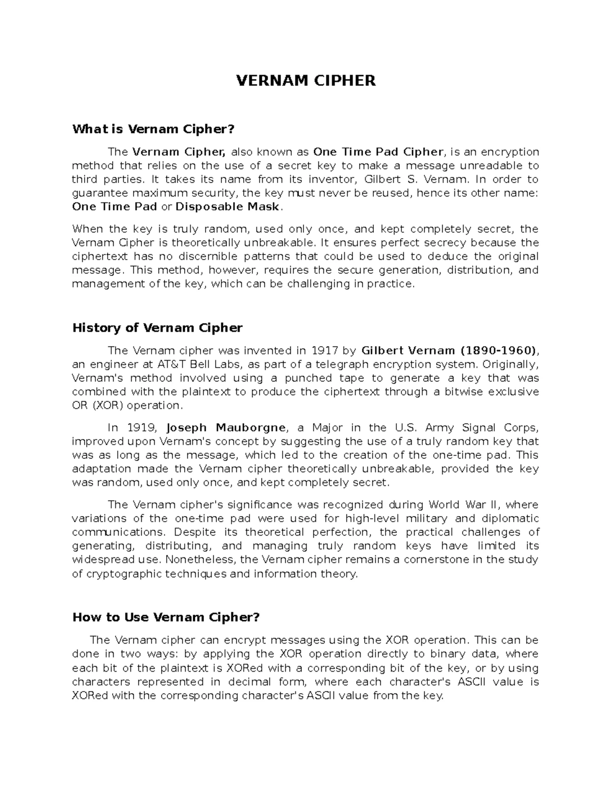 History and Analysis of Bifid Cipher: Cryptography Insights - Studocu