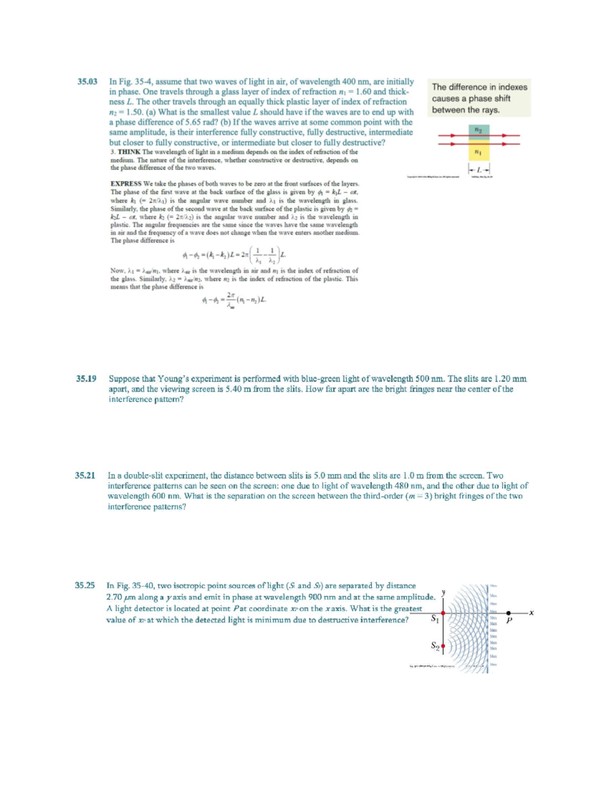 Light Interference Analysis: Waves, Phase Differences & Patterns (35.03 ...