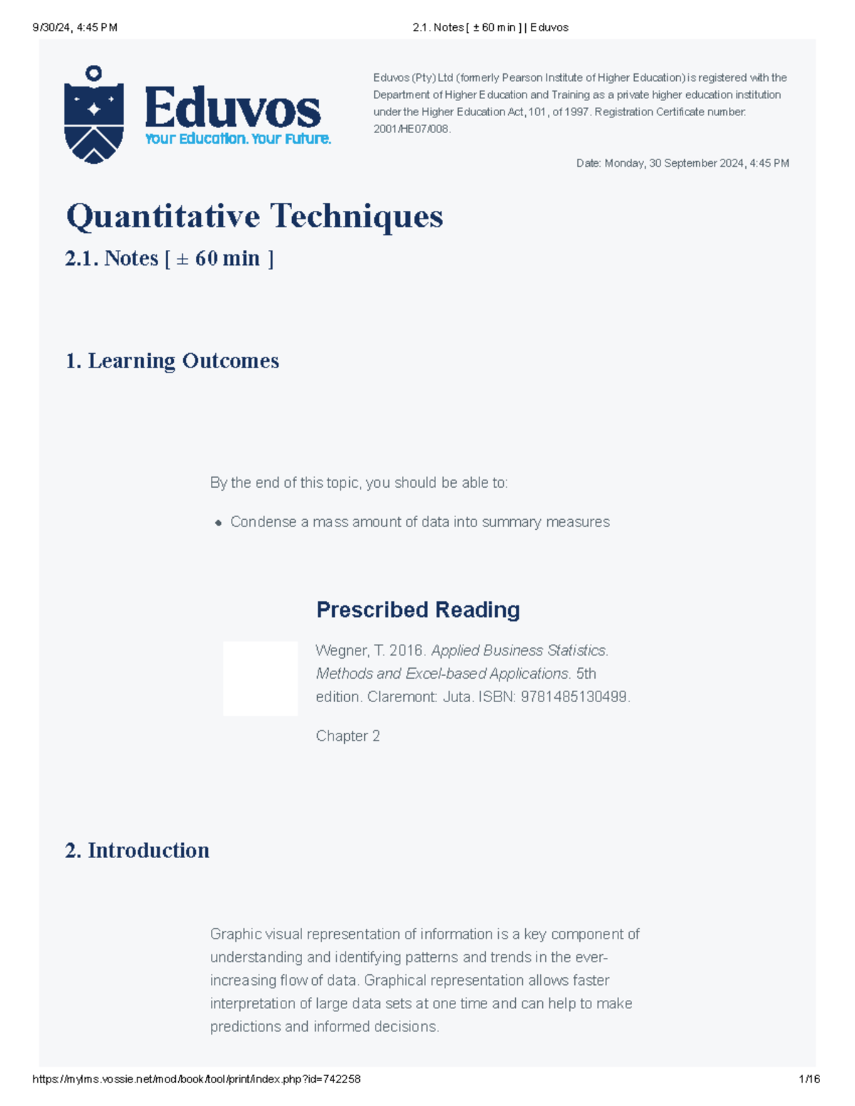 2.1. Notes [ ± 60 min ] Eduvos - Eduvos (Pty) Ltd (formerly Pearson ...