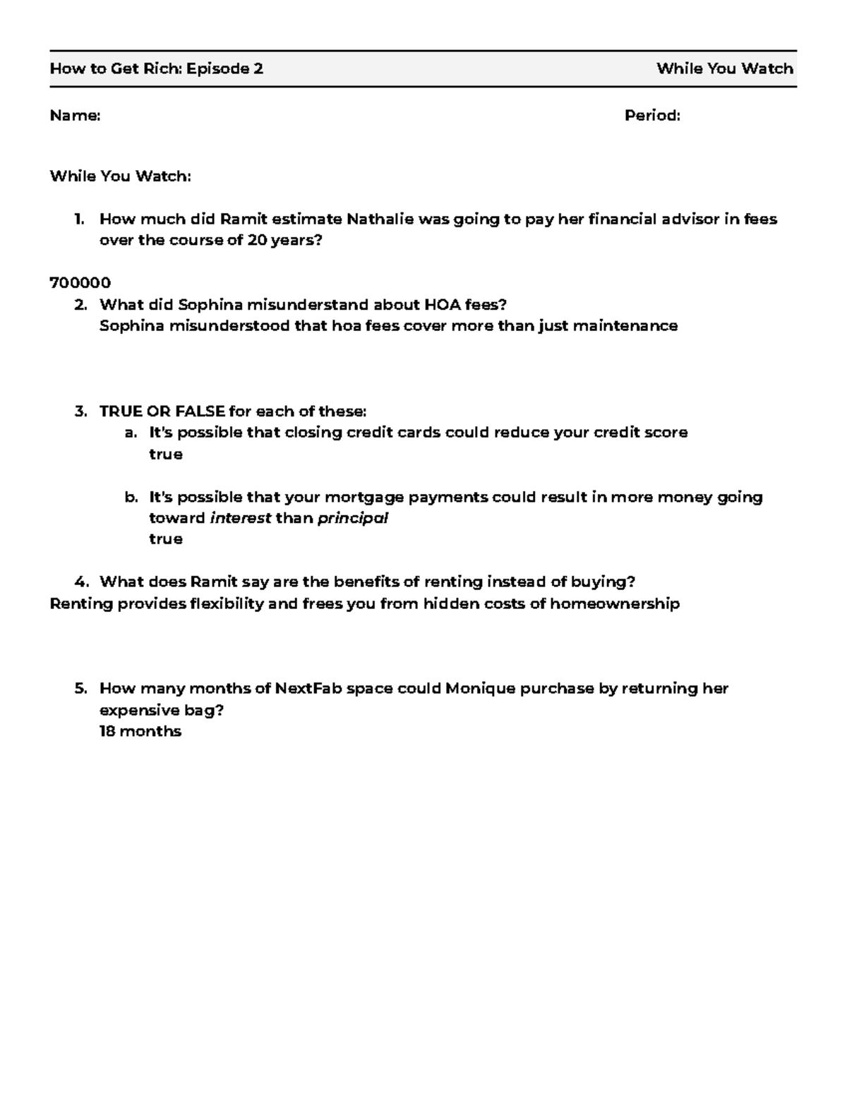 How to Get Rich: Episode 2 Summary & Key Insights - Studocu