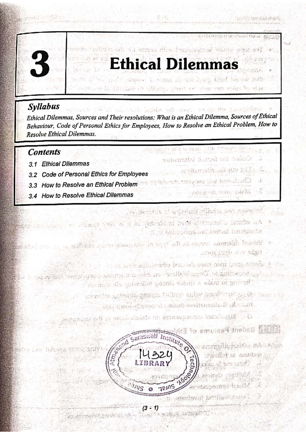 Professional Ethics 3: Ethical Dilemmas and Their Resolutions - Studocu
