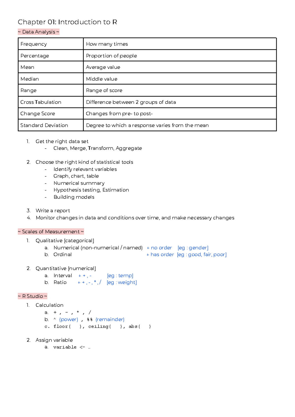 MH3511 Chapter 01 Introduction to R - Chapter 01: Introduction to R ~ Data Analysis ~ Frequency ...