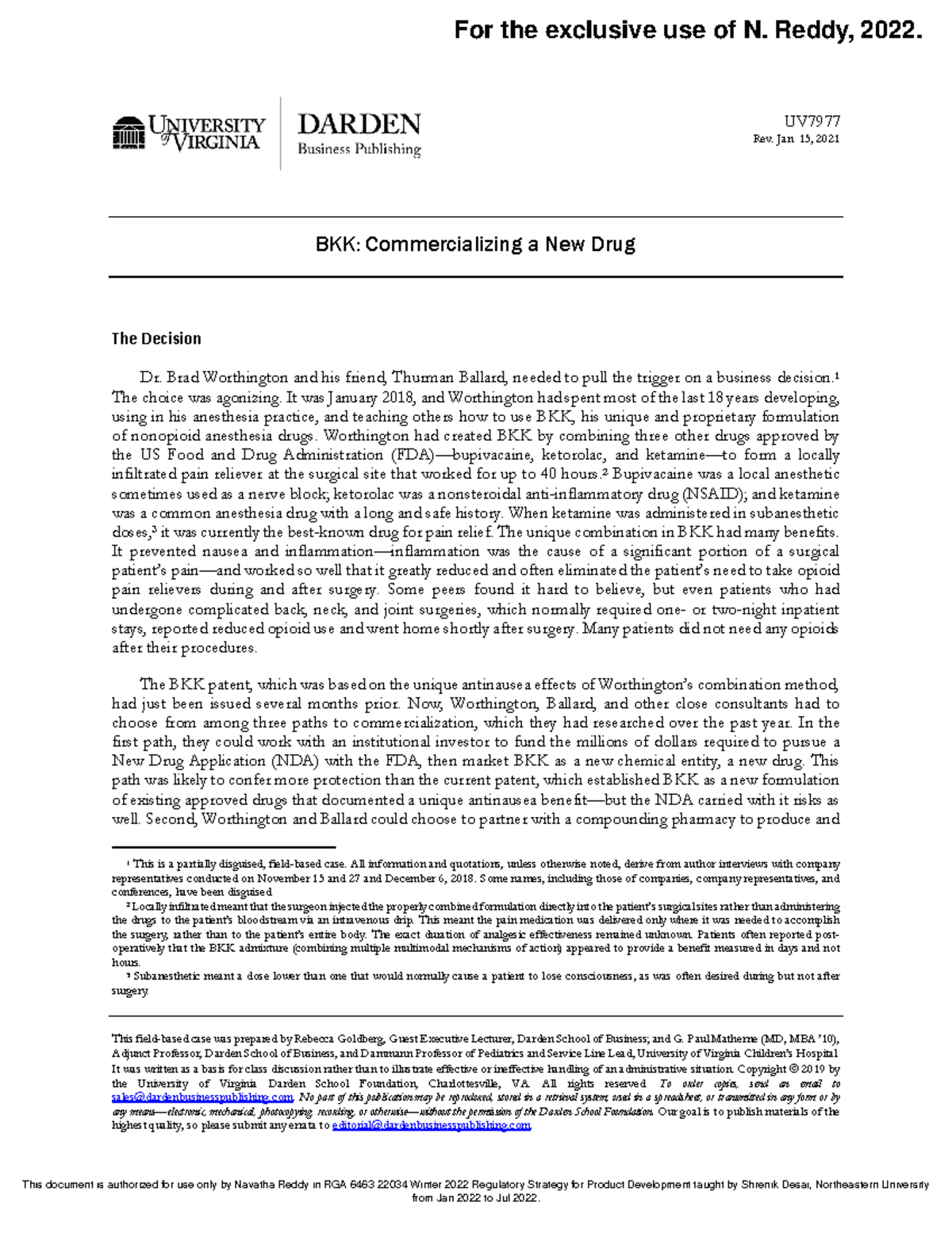 BKK Commercialization: Strategies and Challenges in Drug Development ...