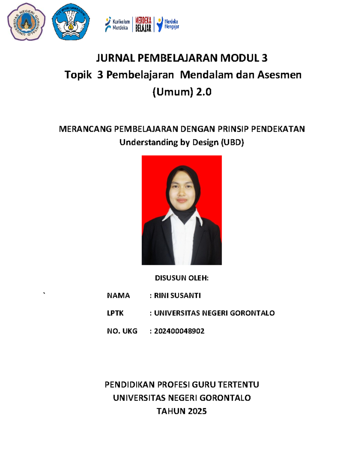 Modul 3: Pembelajaran Mendalam dan Asesmen dengan Pendekatan UbD - Studocu