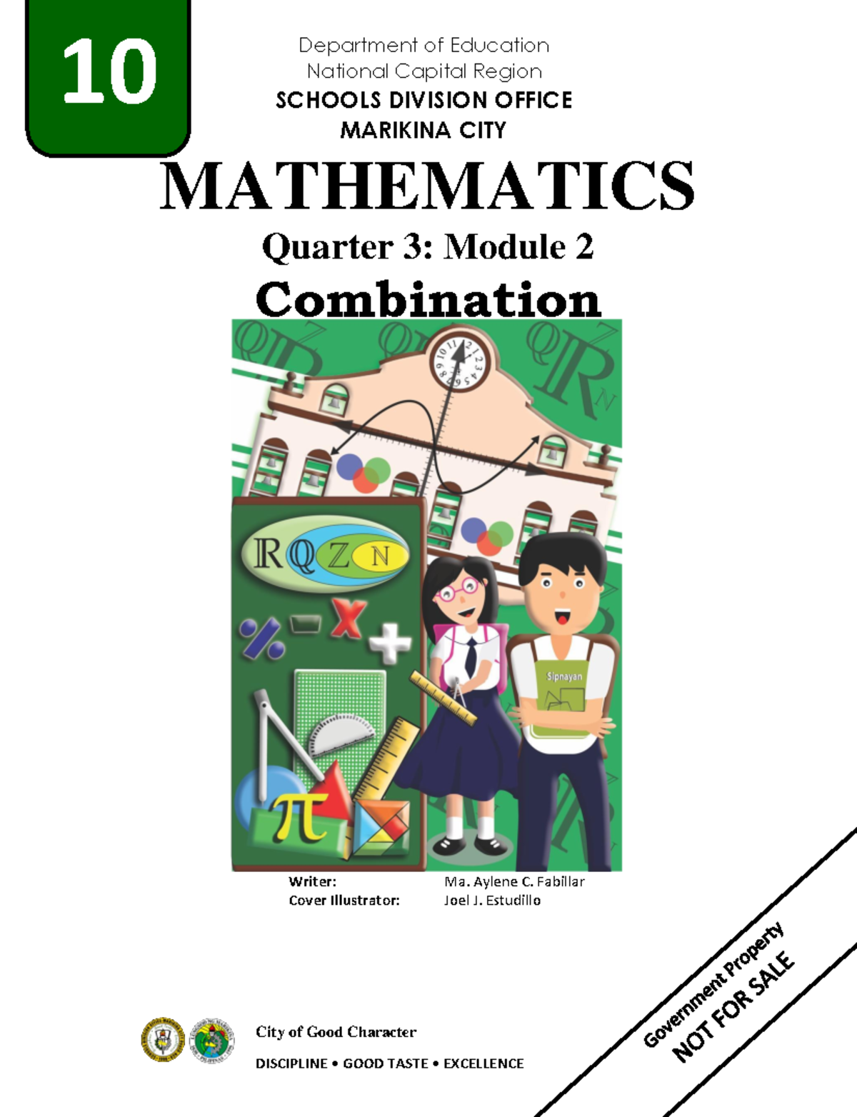 MATH G10 Q3 M2: Understanding Combinations and Permutations - Studocu