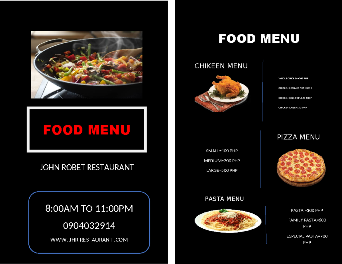 Engridiebts - jkgigig - Integral Calculus - FOOD MENU JOHN ROBET ...