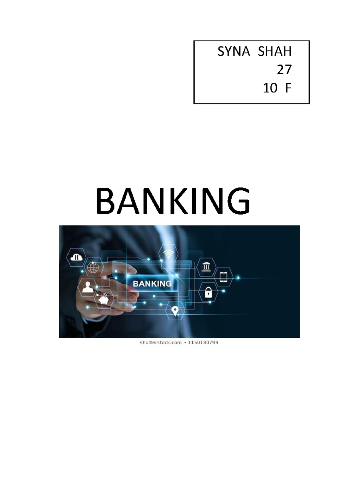 Math Project 10th Grade: Understanding Banking and Account Types - Studocu