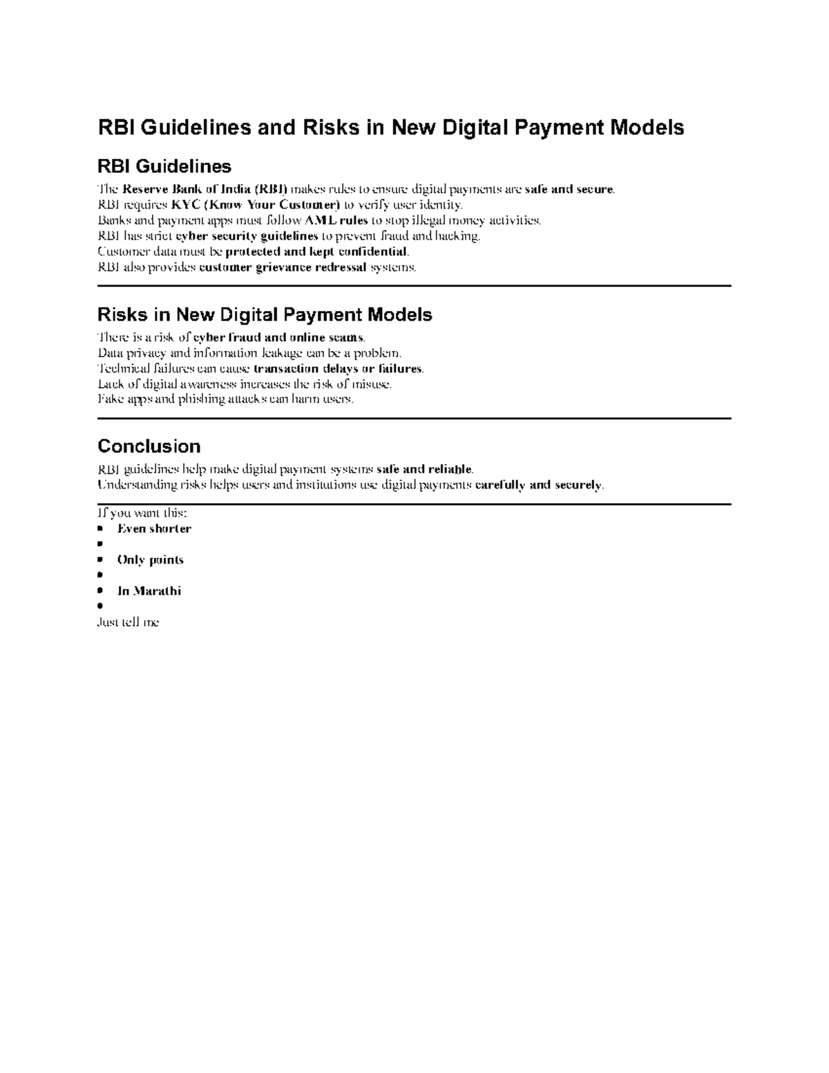 RBI Guidelines & Risks in New Digital Payment Models - Studocu