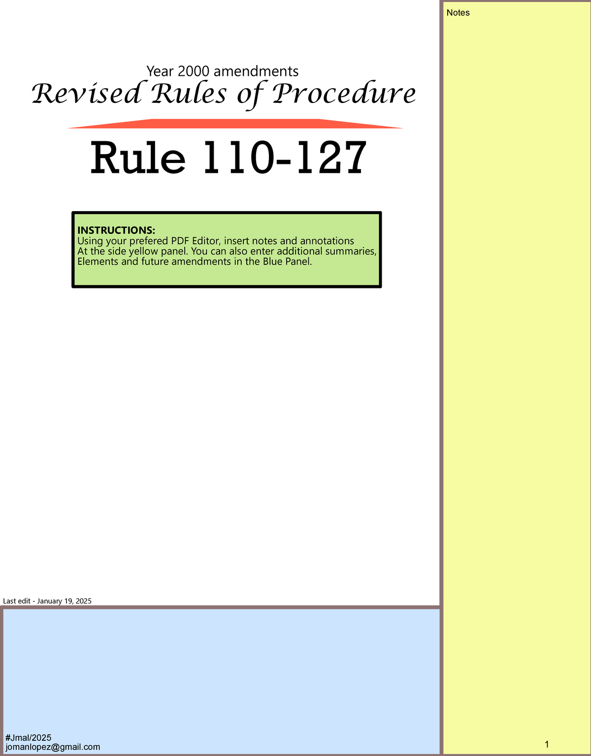 Revised Rules of Criminal Procedure -cornel - #Jmal/ Year 2000 ...