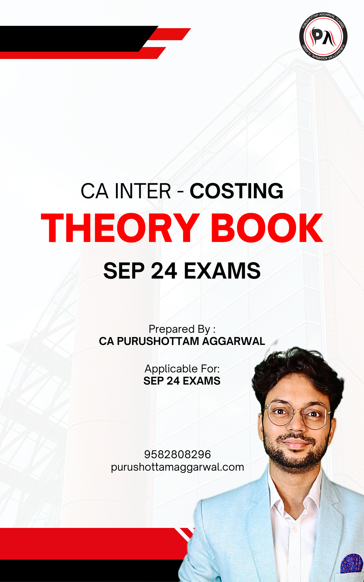 CA Inter Cost & Mgt Accounting Theory book by CA Purushottam Aggarwal ...