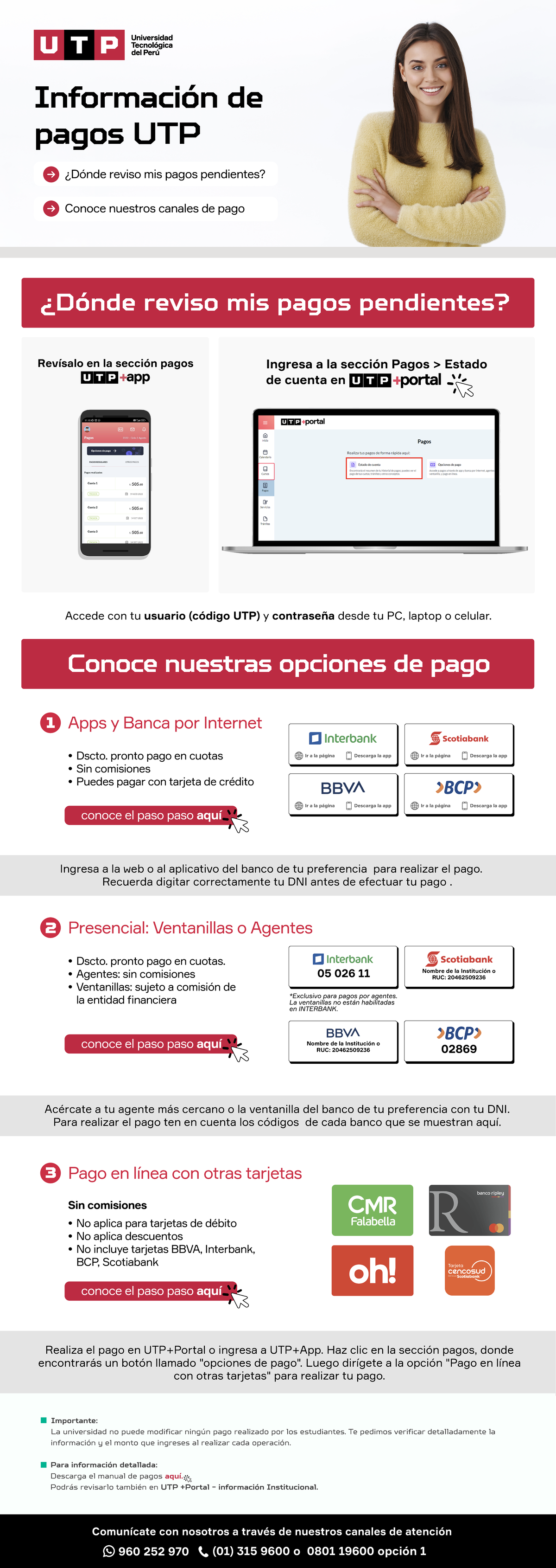 Instructivo de Pagos Pendientes UTP: Opciones y Proceso - Studocu