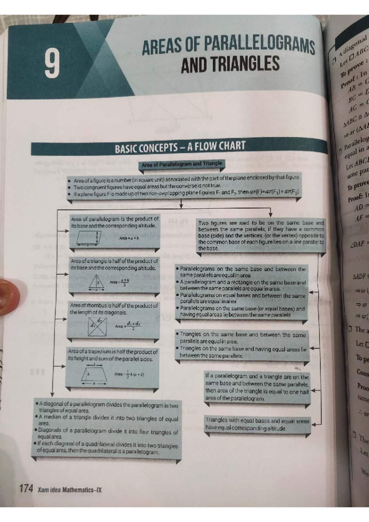 Areas of Parallelograms and Triangles: Concepts and Proofs - Studocu