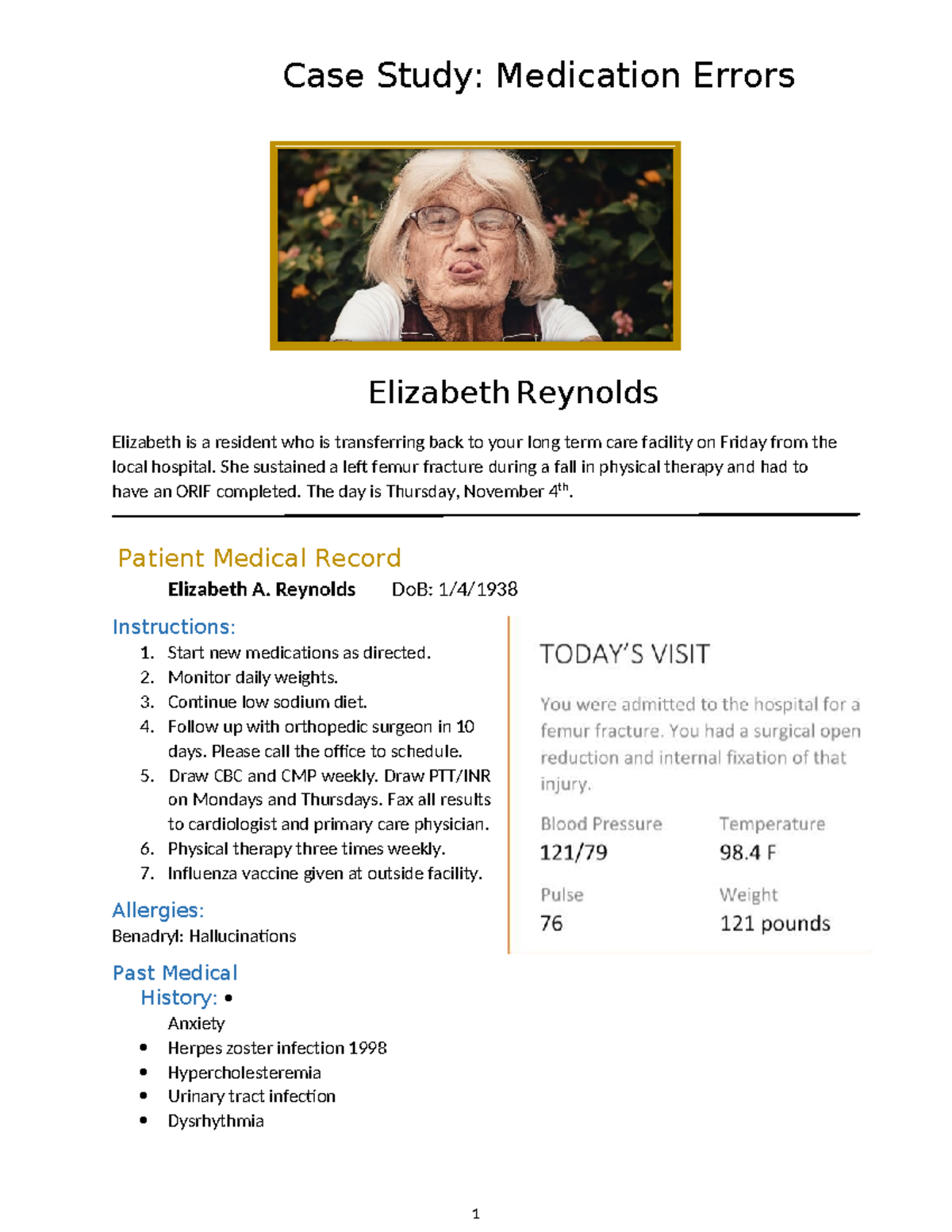 Medication+Error+Case+Study - Case Study: Medi cati on Err ors ...