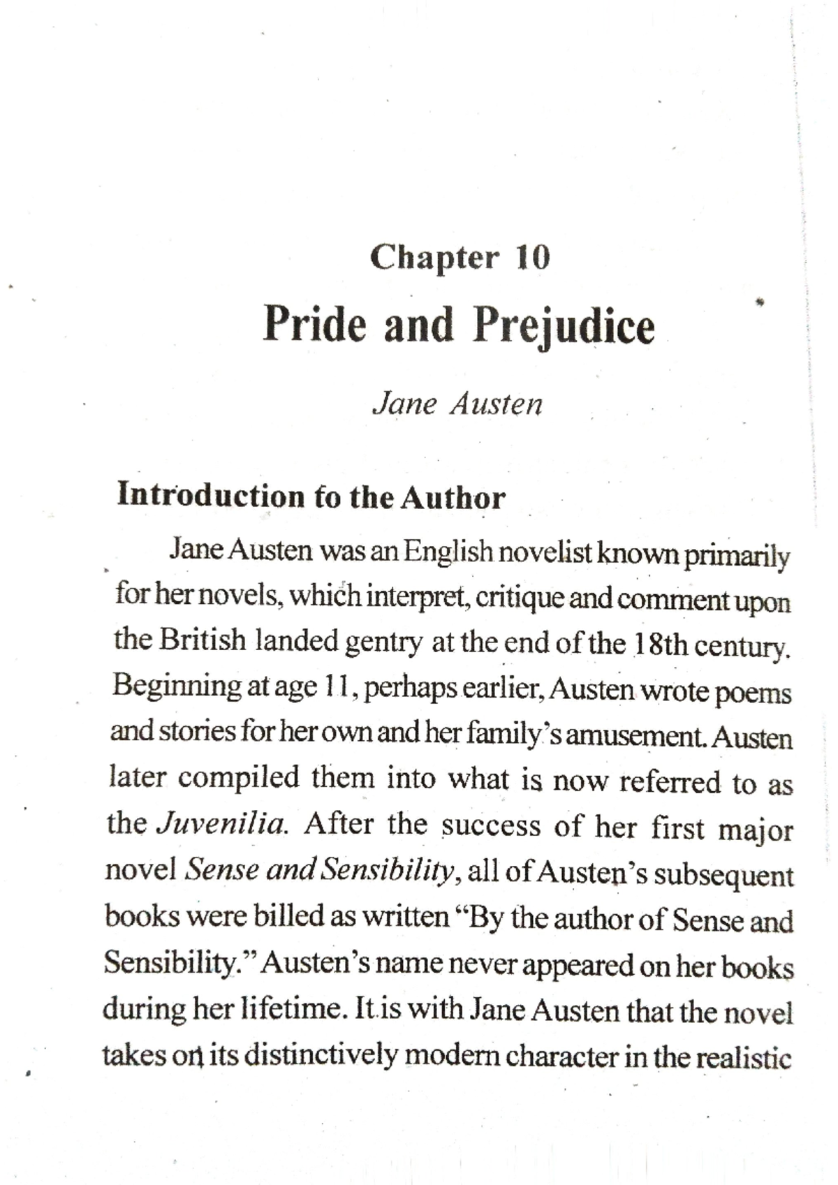 Pride and Prejudice: A Comprehensive Study Guide - Studocu