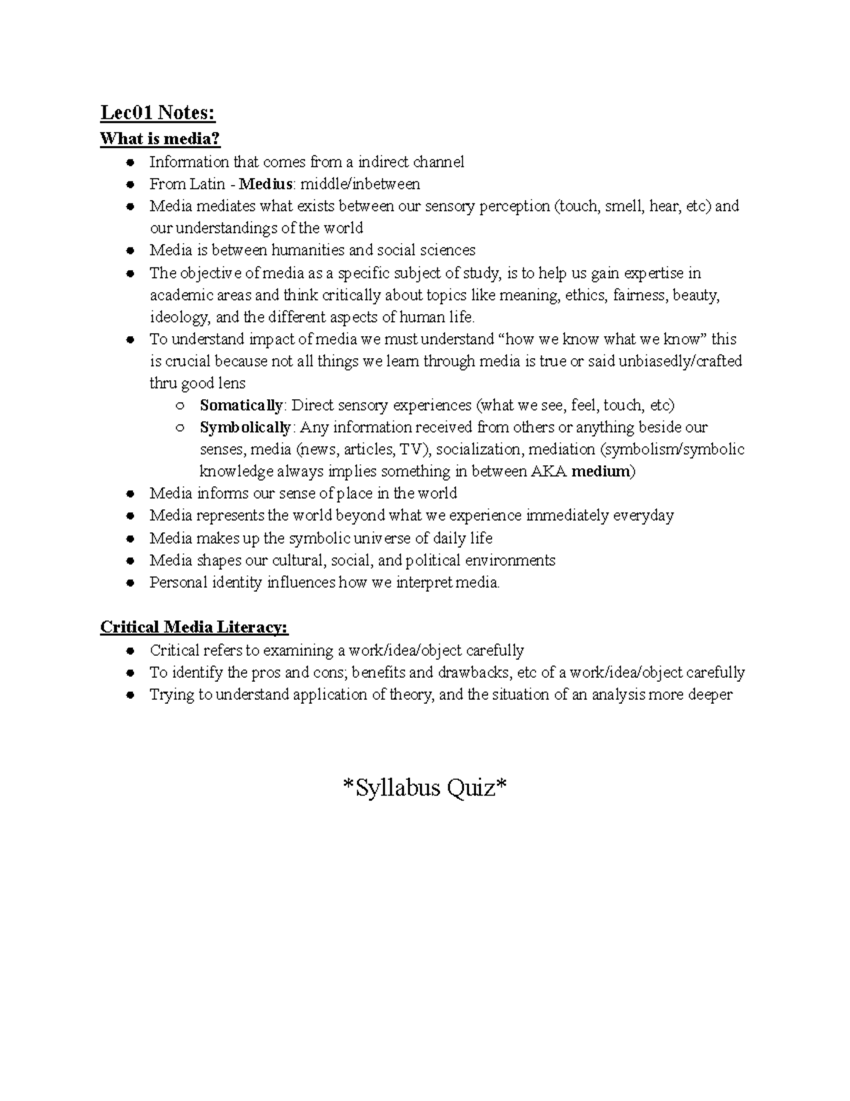 Lec01: Understanding Media and Its Impact - MS Week 1 Notes - Studocu