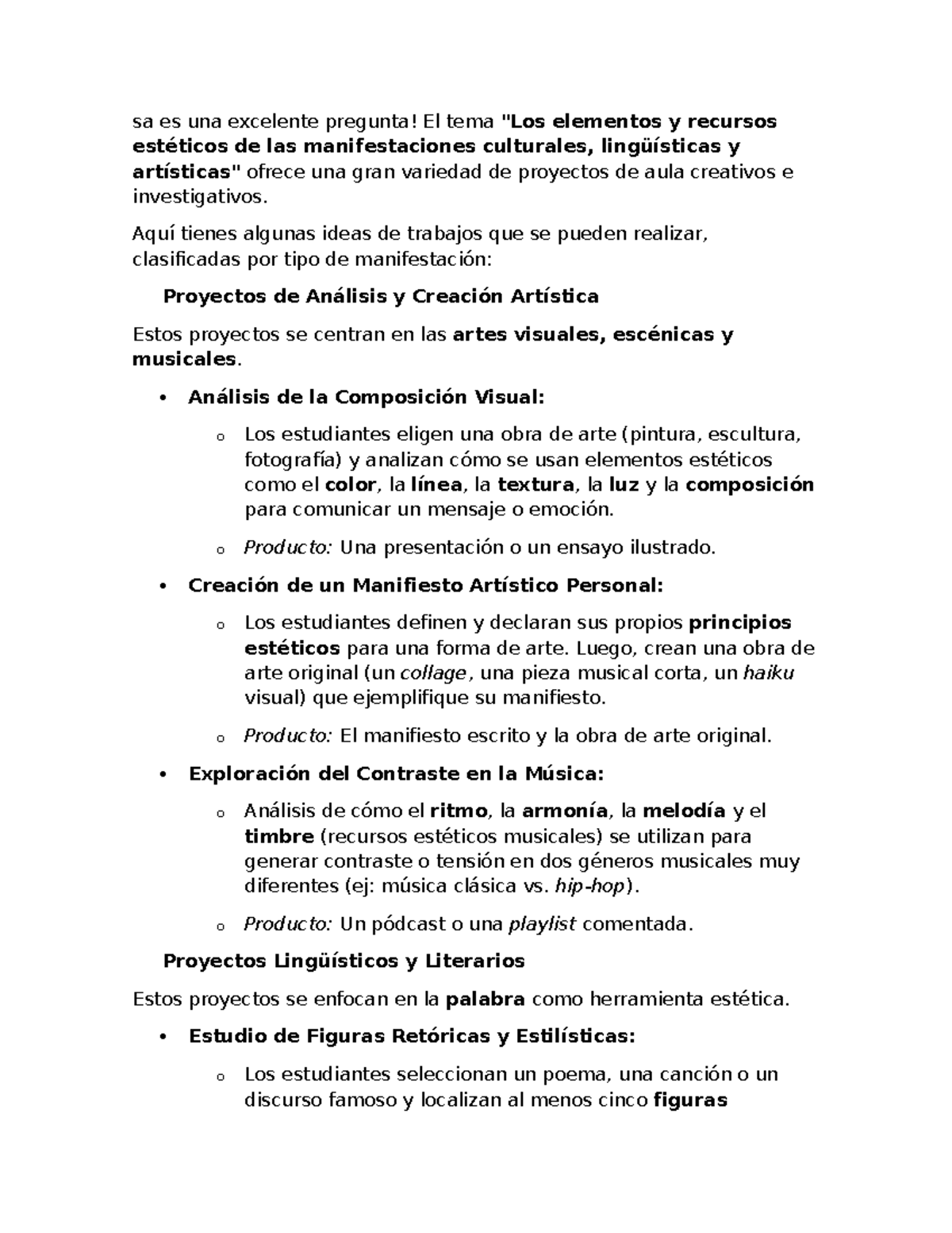 Actividades de Proyecto 7: Elementos Estéticos y Culturales - Studocu