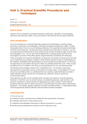 Unit 14 Spec - UNIT 14 SPECIFICATION - Pearson BTEC Level 3 National Extended Diploma in Applied ...