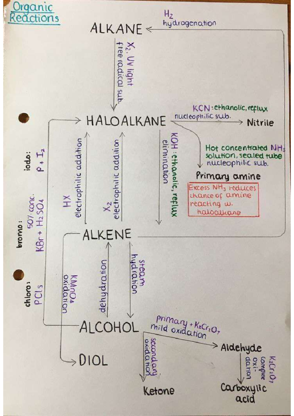 Organic Reactions H2: Alkane Hydrogenation & Nucleophilic Substitution ...