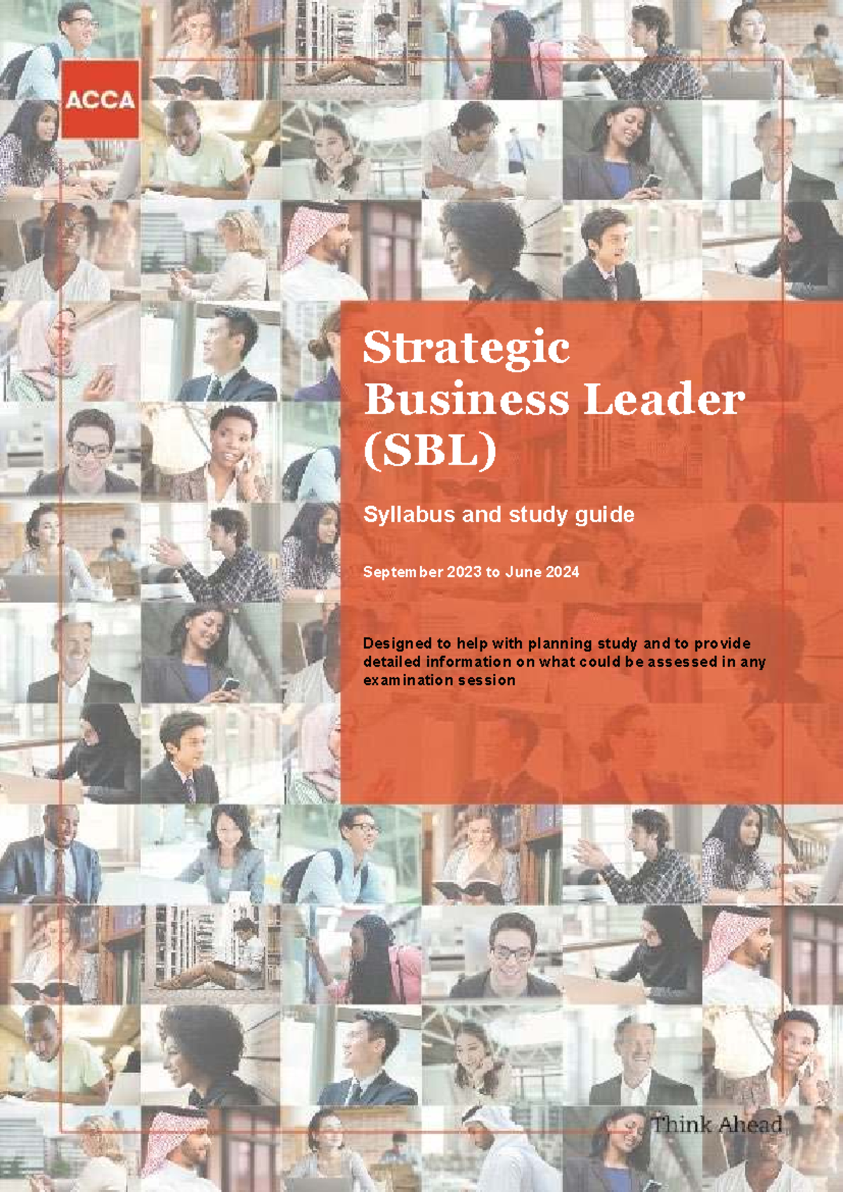 Strategic Business Leader (SBL) Syllabus & Study Guide (Sept 2023 ...