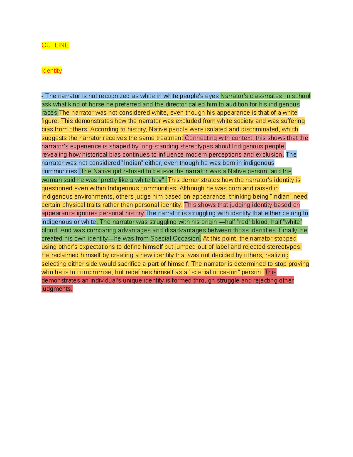 "ENG 101: Theme Analysis of 'Pretty Like A White Boy'" - Studocu