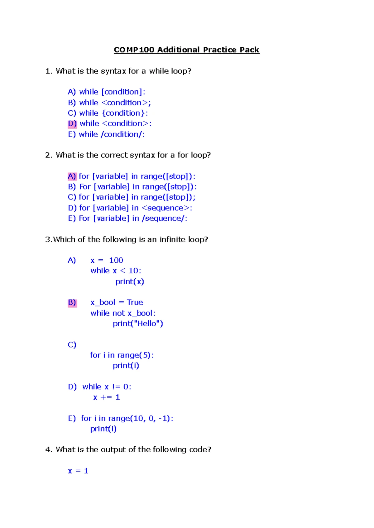 COMP 315: Advanced Programming Course Outline - 2025 - Studocu