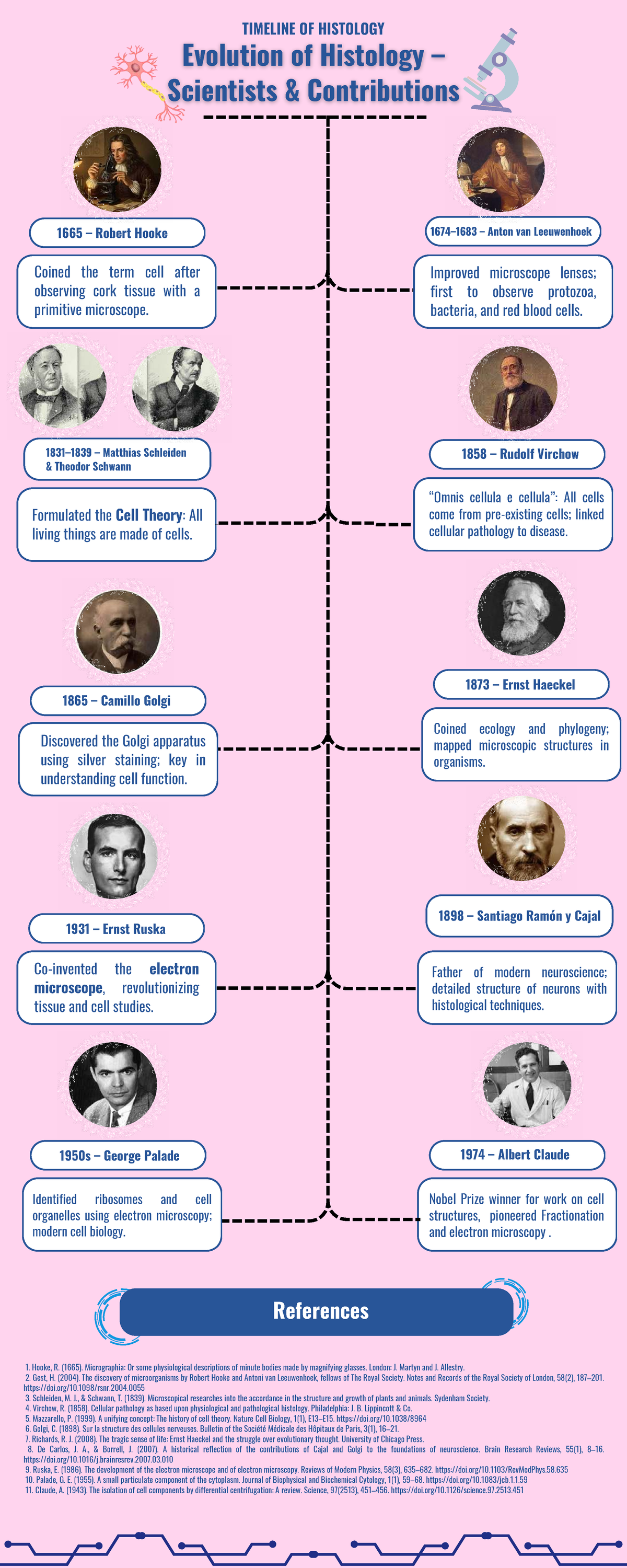 HISTOLOGY TIMELINE: Key Scientists & Their Contributions (M1L1) - Studocu