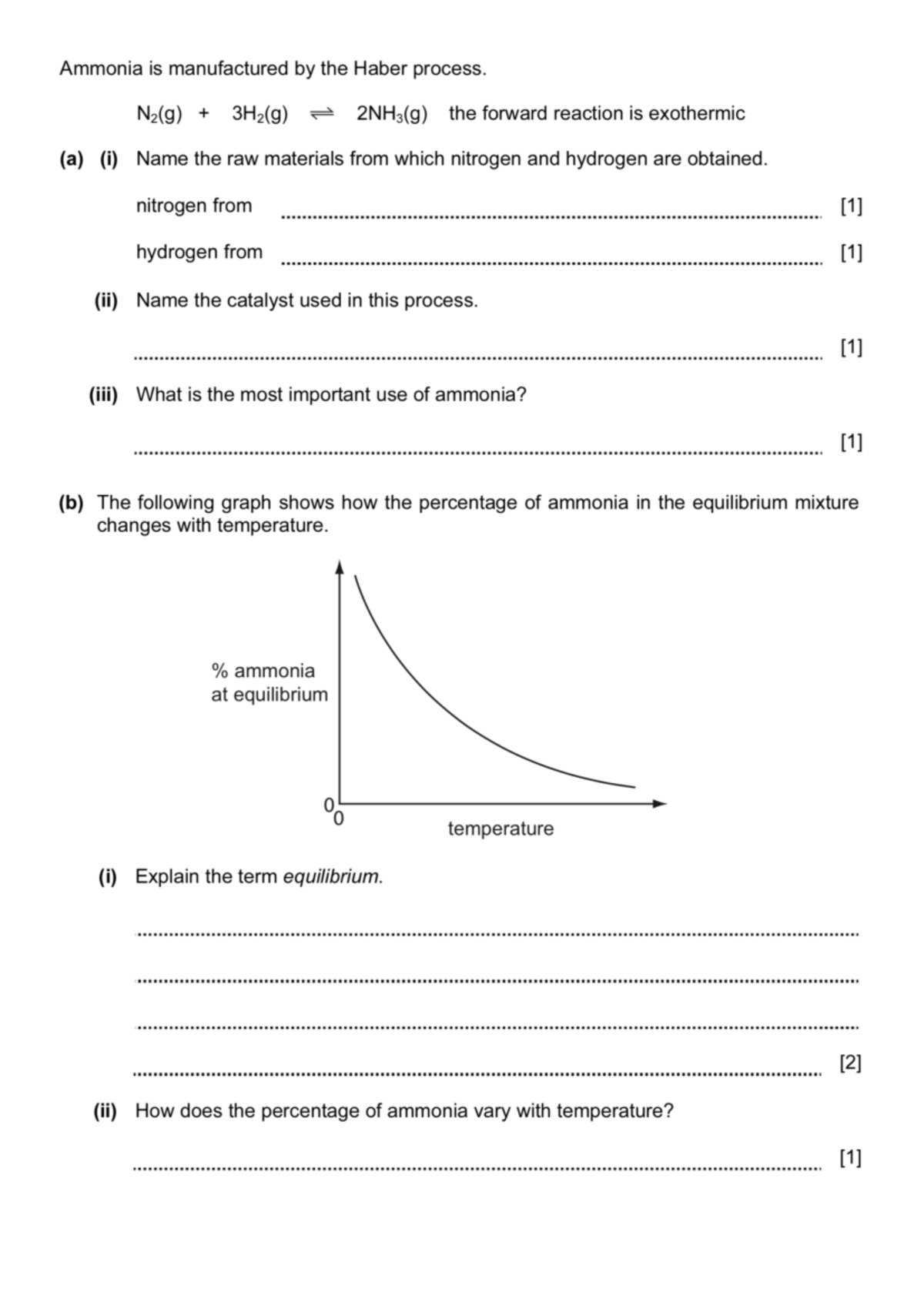 Igcse Chem 2023: Equilibrium Practice Questions & Answers - Studocu