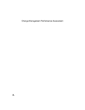 C721 Task Change Management Second Attempt - Change Management ...