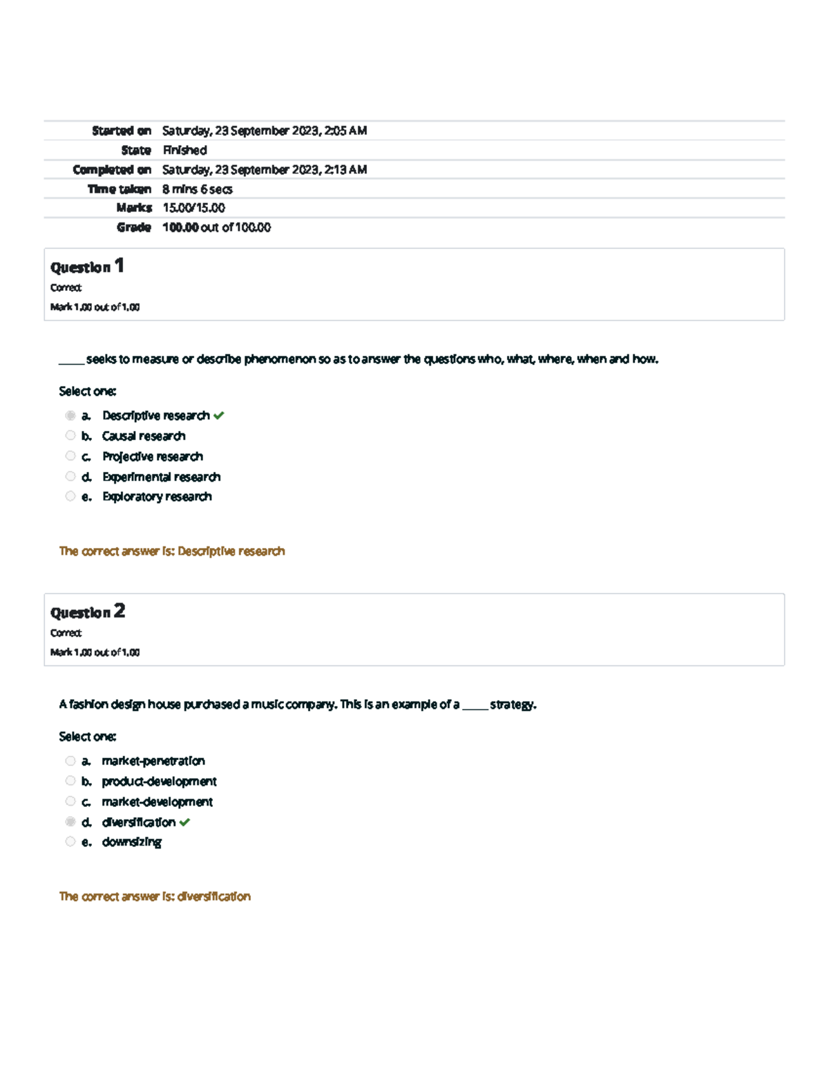 BUS 2201 Graded Quiz - Unit 3 Results and Analysis - Studocu