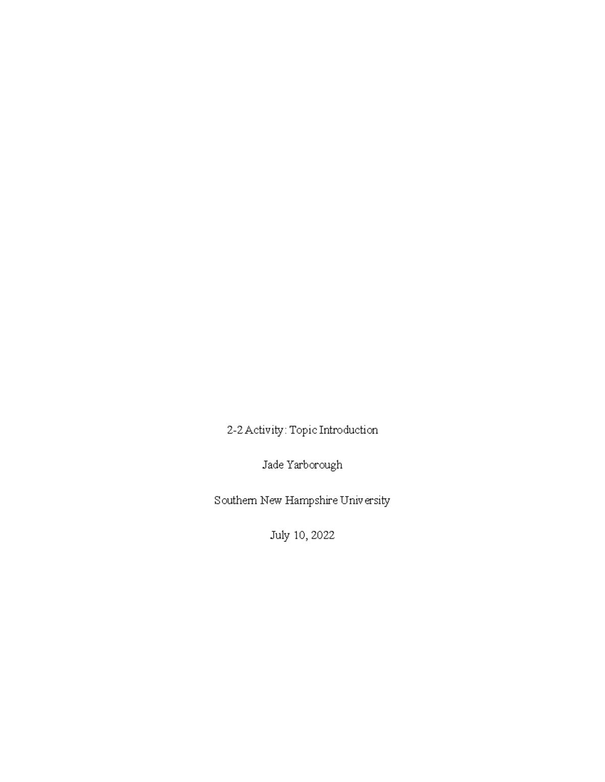 IDS400 Activity 2-2: Exploring Intersectionality and Its Impact - Studocu