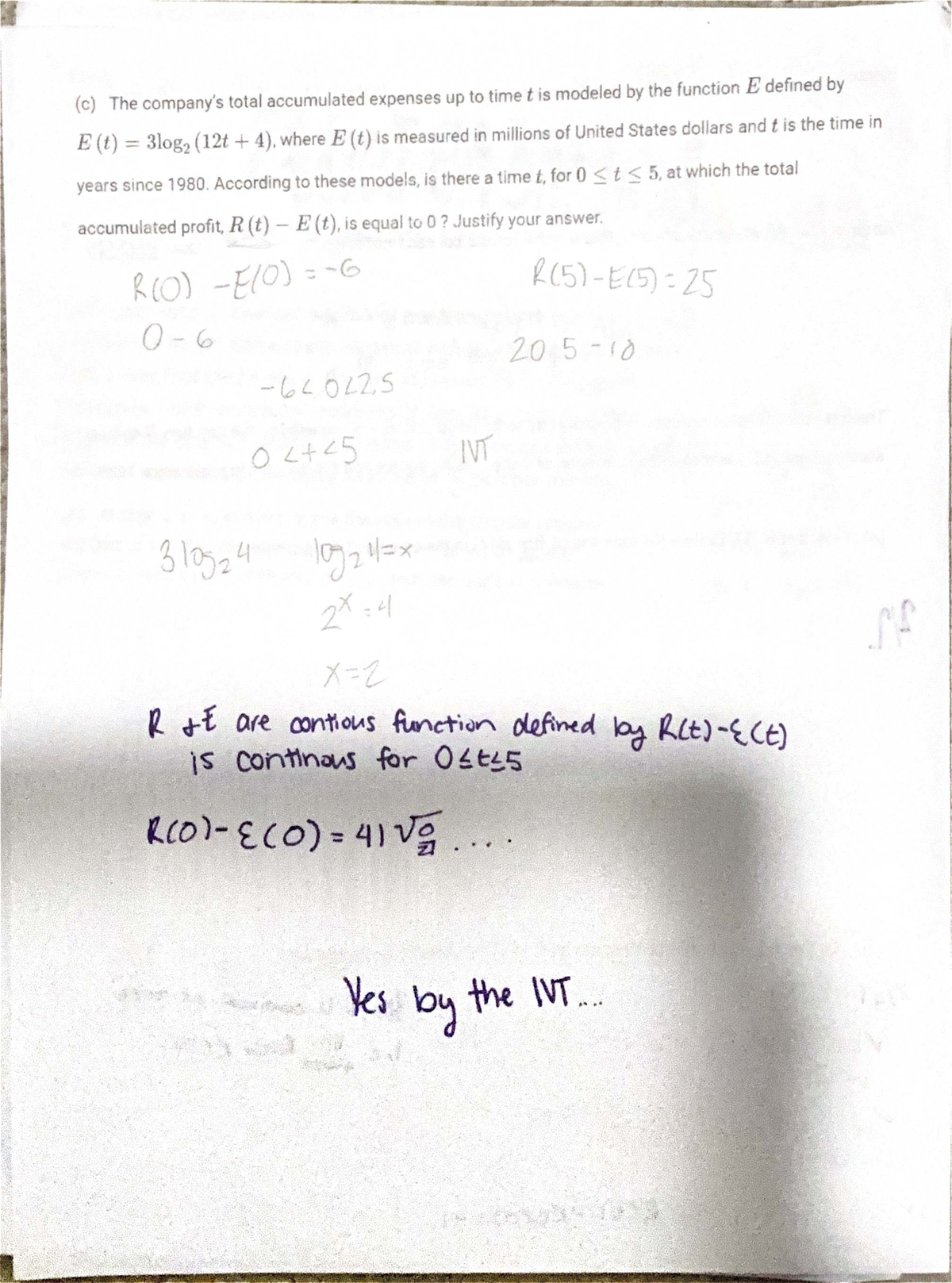 (c) Practice Problems on Accumulated Expenses and Profit Analysis - Studocu