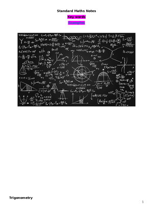 2024 Year 12 Mathematics Standard 2 AT3 Practice Paper Review - Studocu