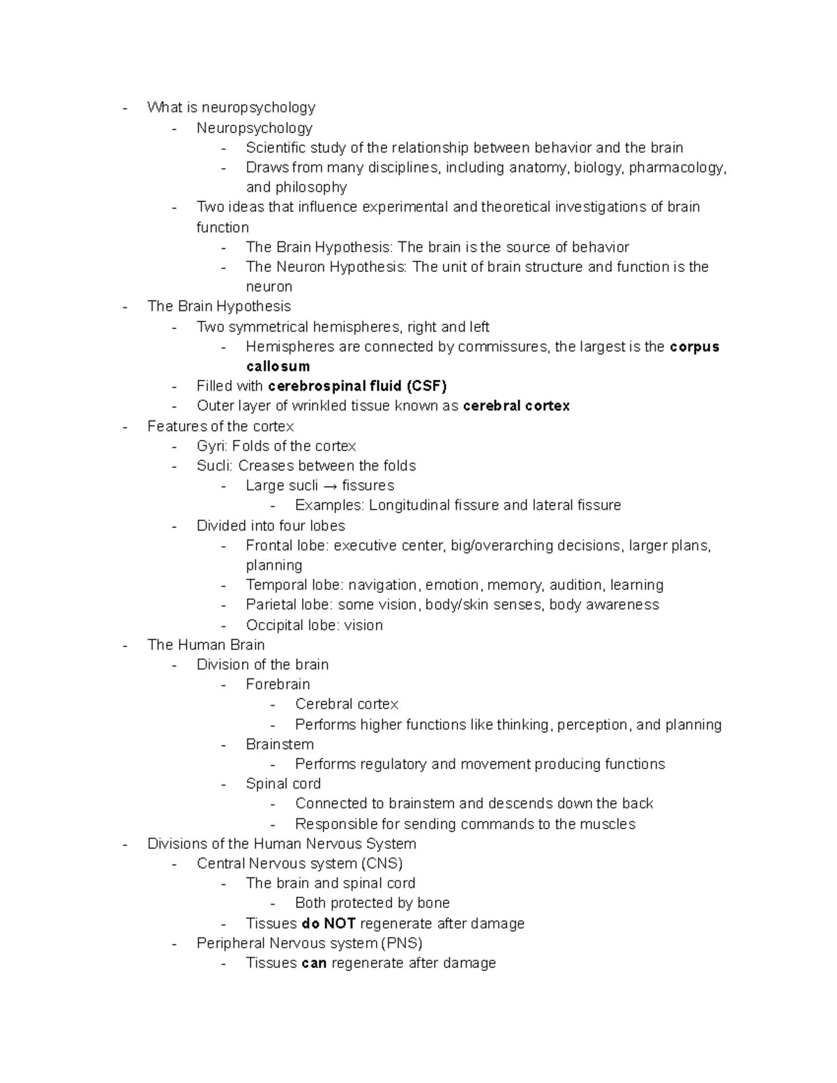 Neuropsychology Overview: Insights into Brain-Behavior Relationships ...