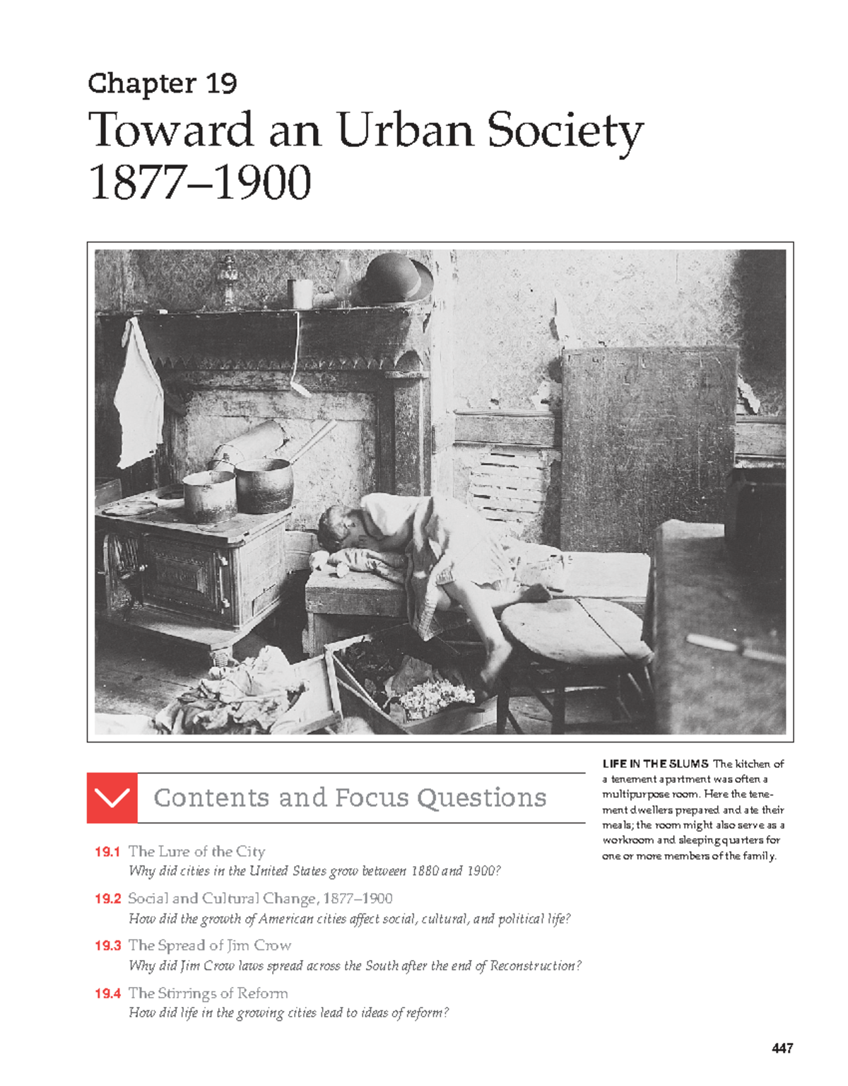 Chapter 19: Toward an Urban Society - Education, Politics, and Reform ...