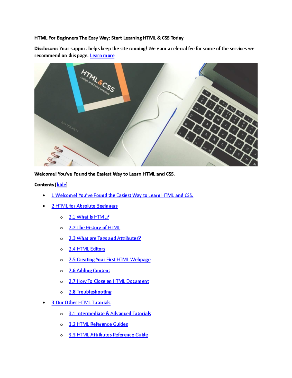 HTML For Beginner - web develper - HTML For Beginners The Easy Way ...