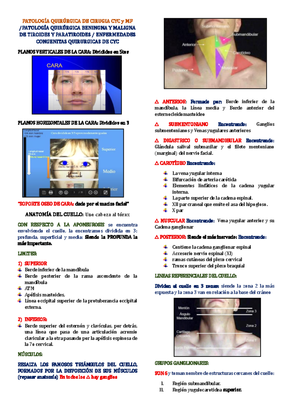 Clase de Patología Quirúrgica CYC: Tiroides y Paratiroides - Studocu