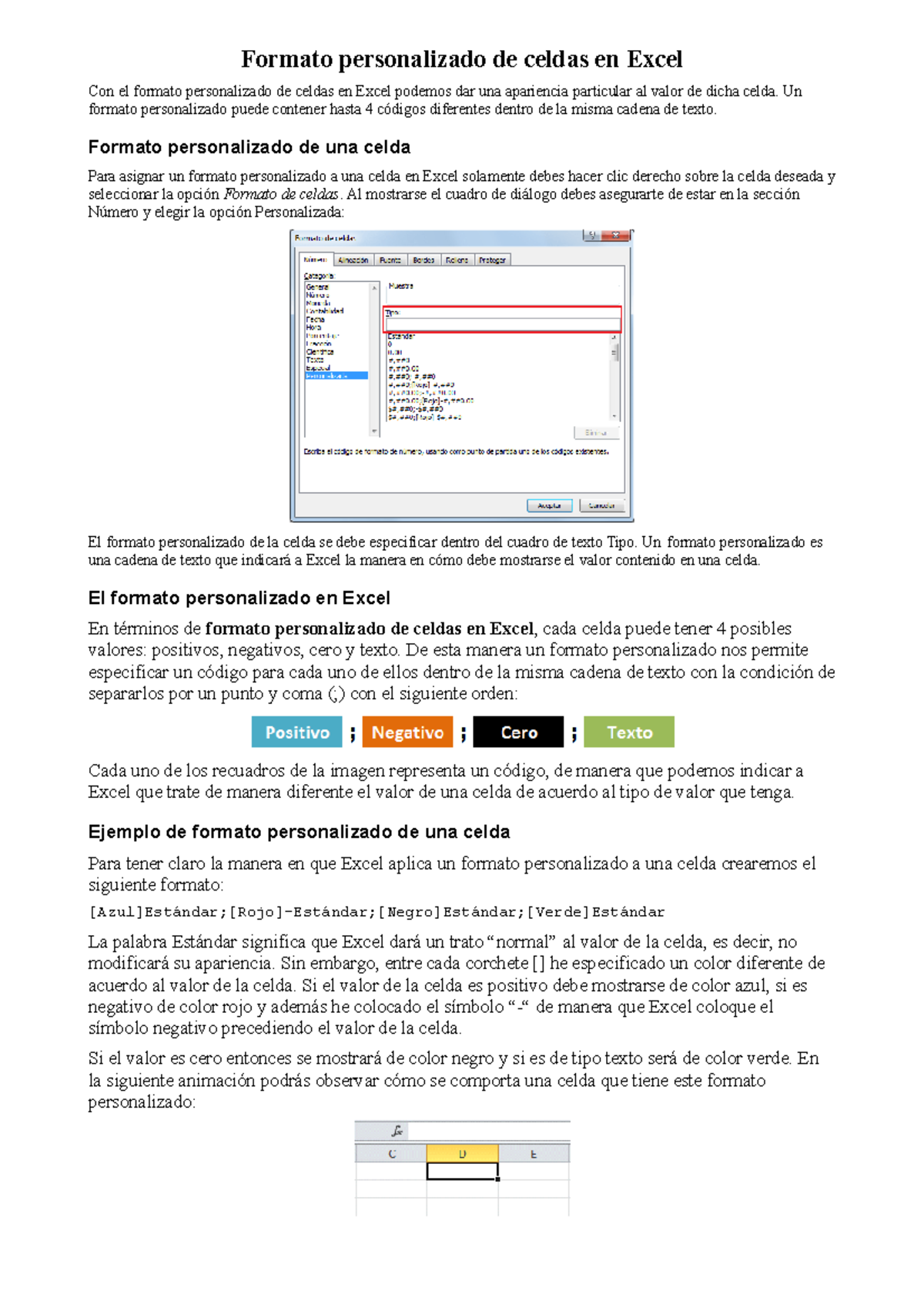 Formato Personalizado de Celdas en Excel: Guía Completa y Ejemplos ...