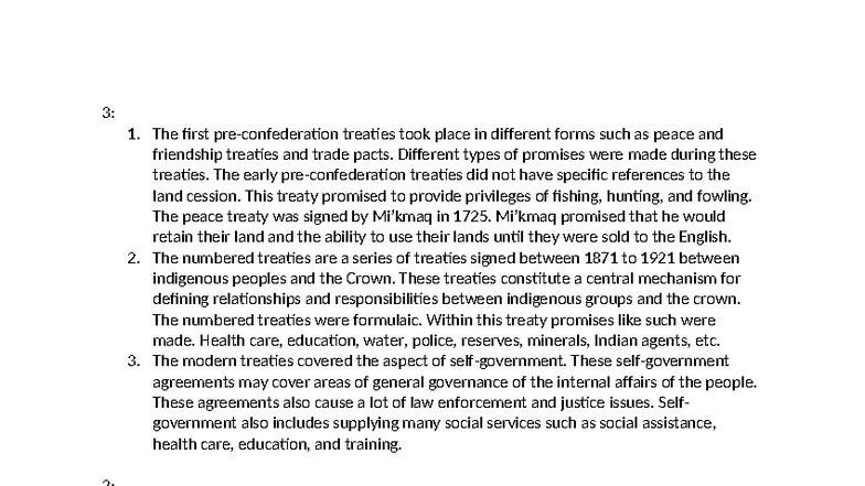 Reflective Journal 04: Indigenous Treaties and Crown Relations - Studocu