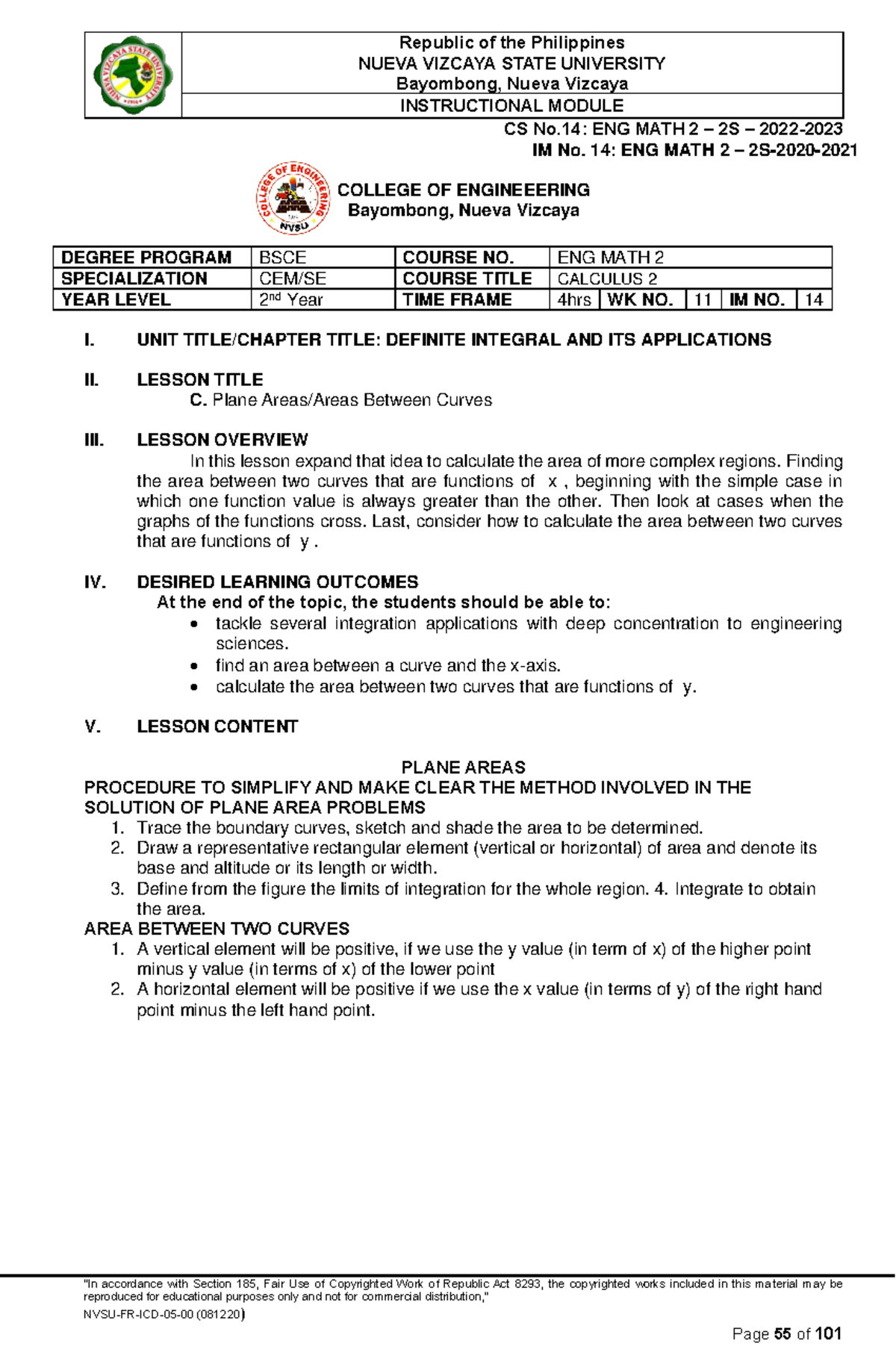 14-1 - Engineering - NUEVA VIZCAYA STATE UNIVERSITY Bayombong, Nueva ...