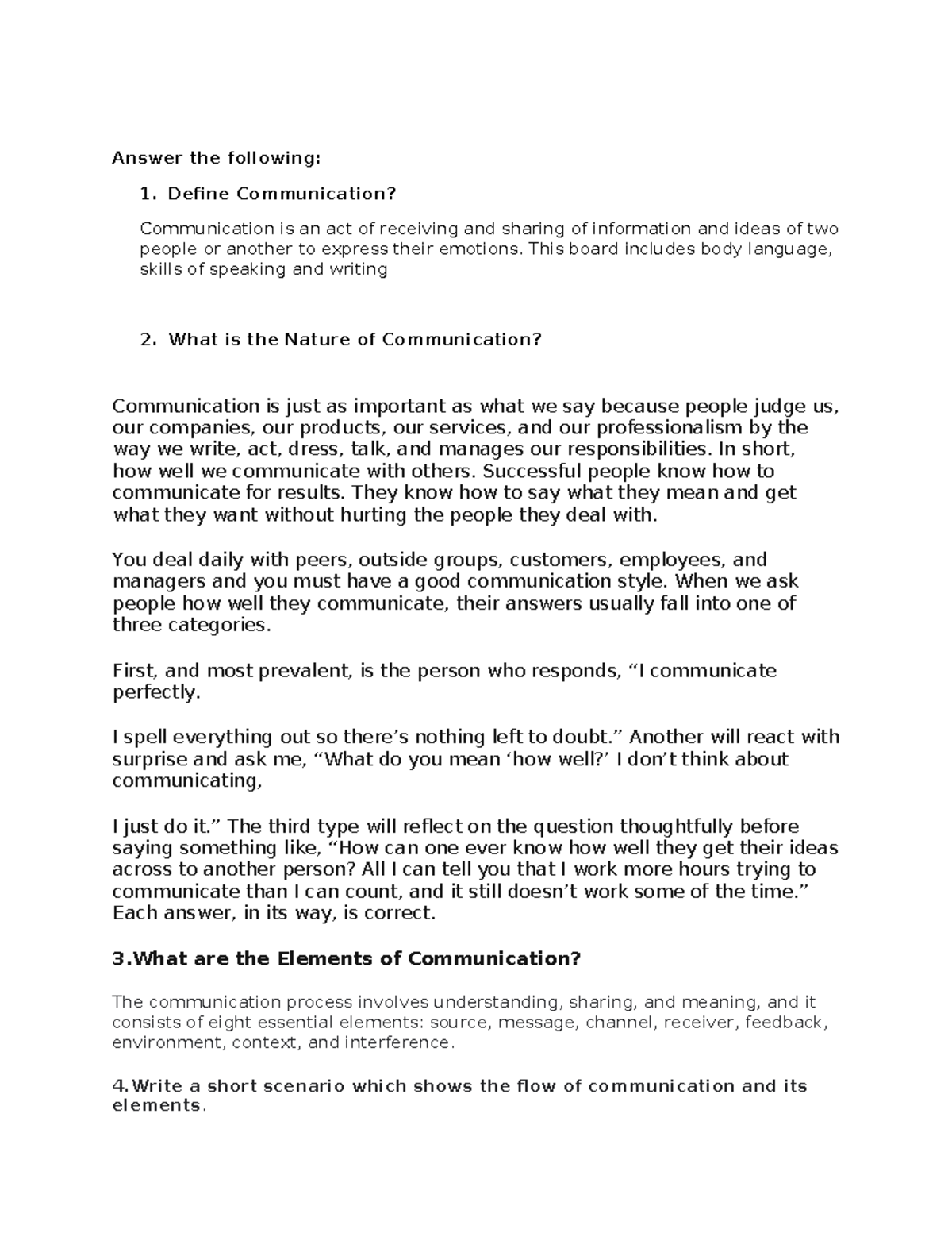 Purposive Communication: Key Concepts and Elements Explained - Studocu