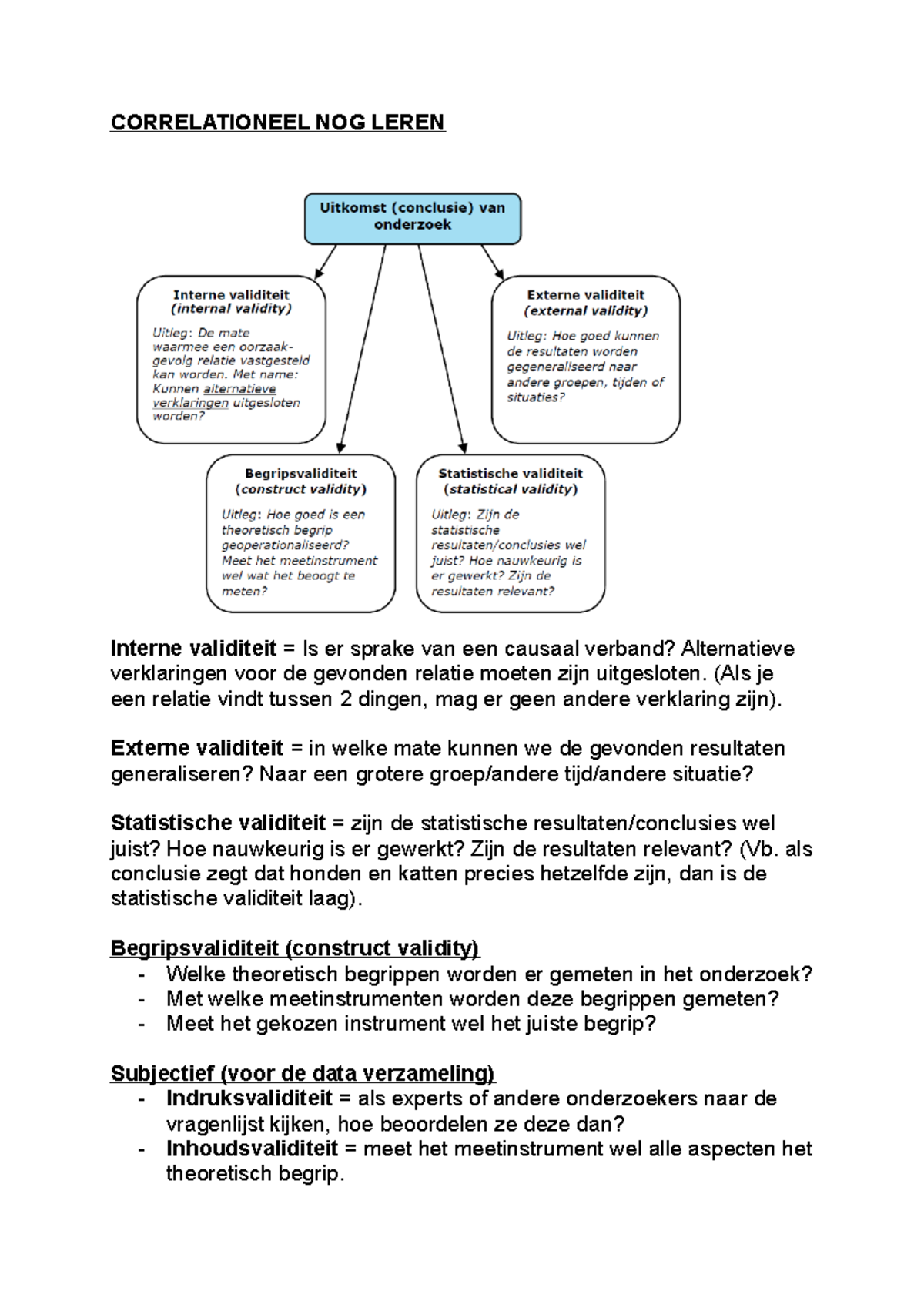 Correlationeel Onderzoek: Validiteit en Betrouwbaarheid in Focus ...