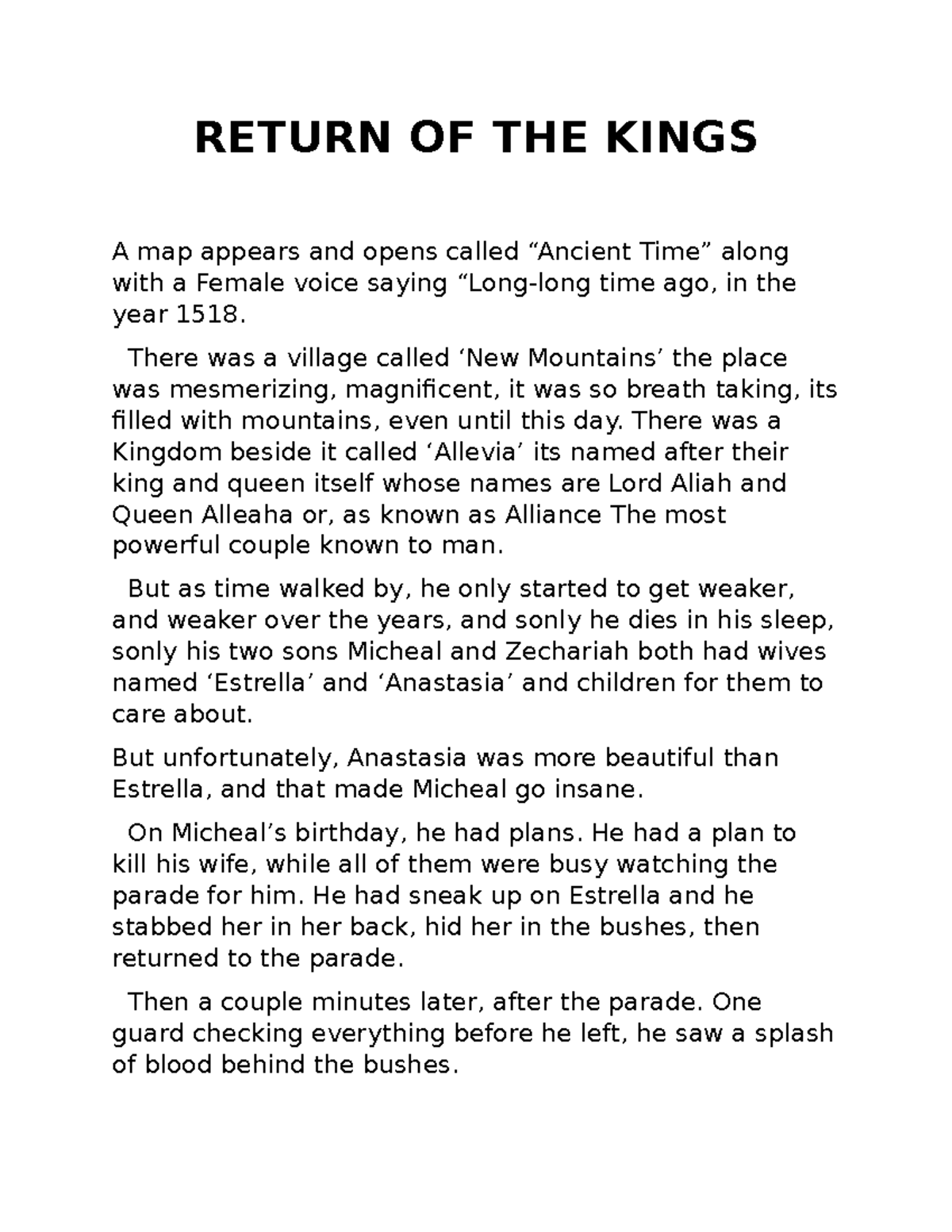 RETURN OF THE KINGS: Lesson Planning Guide for 1518 Kingdoms - Studocu