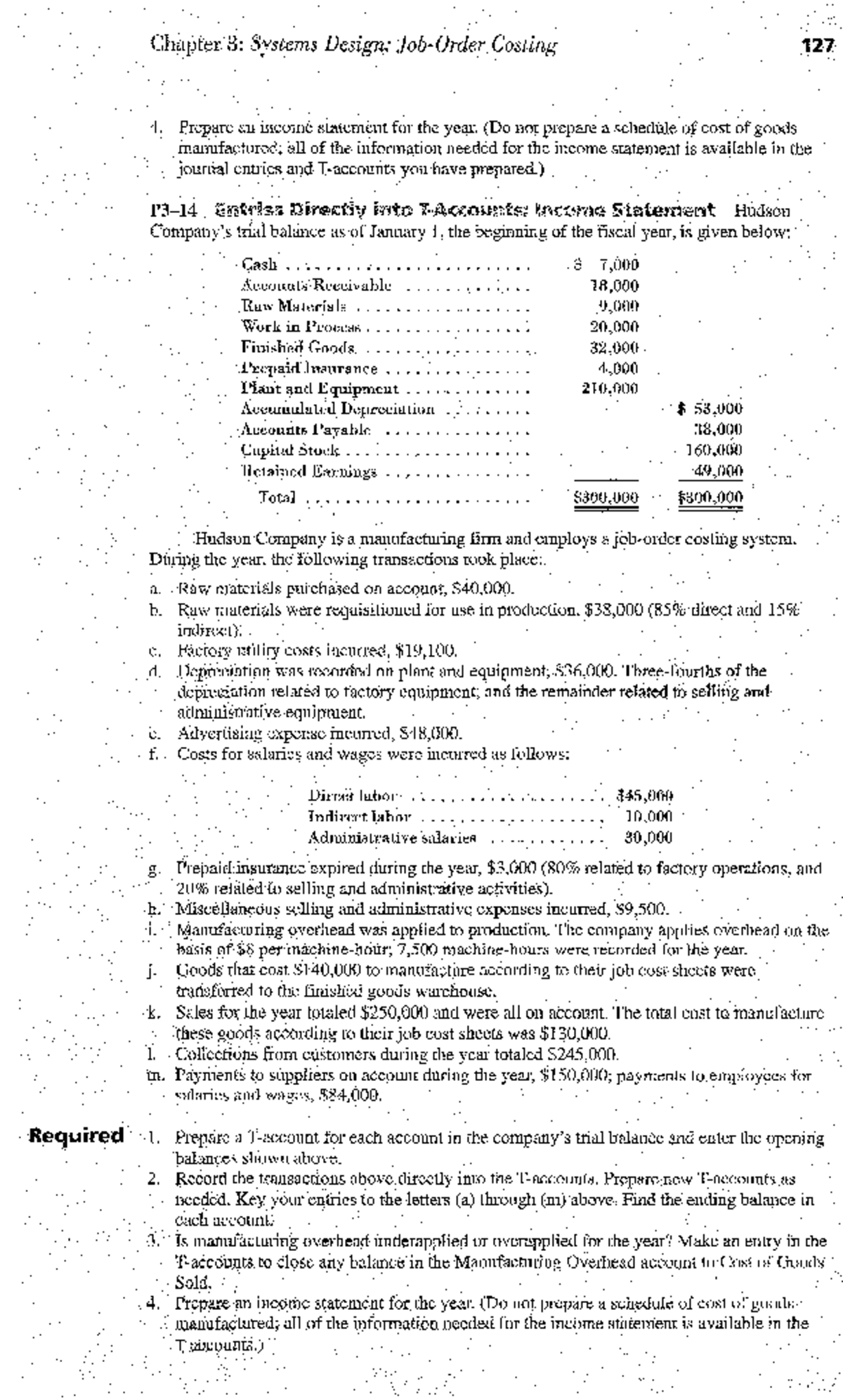 Chapter 3: Systems Design: Costing & Income Statement Preparation - Studocu